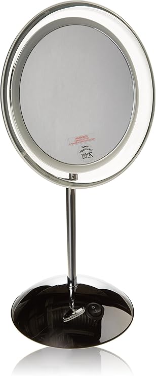 Clearview 7.5" LED Tabletop Illuminated Magnifying Mirror 10x Magnified ...
