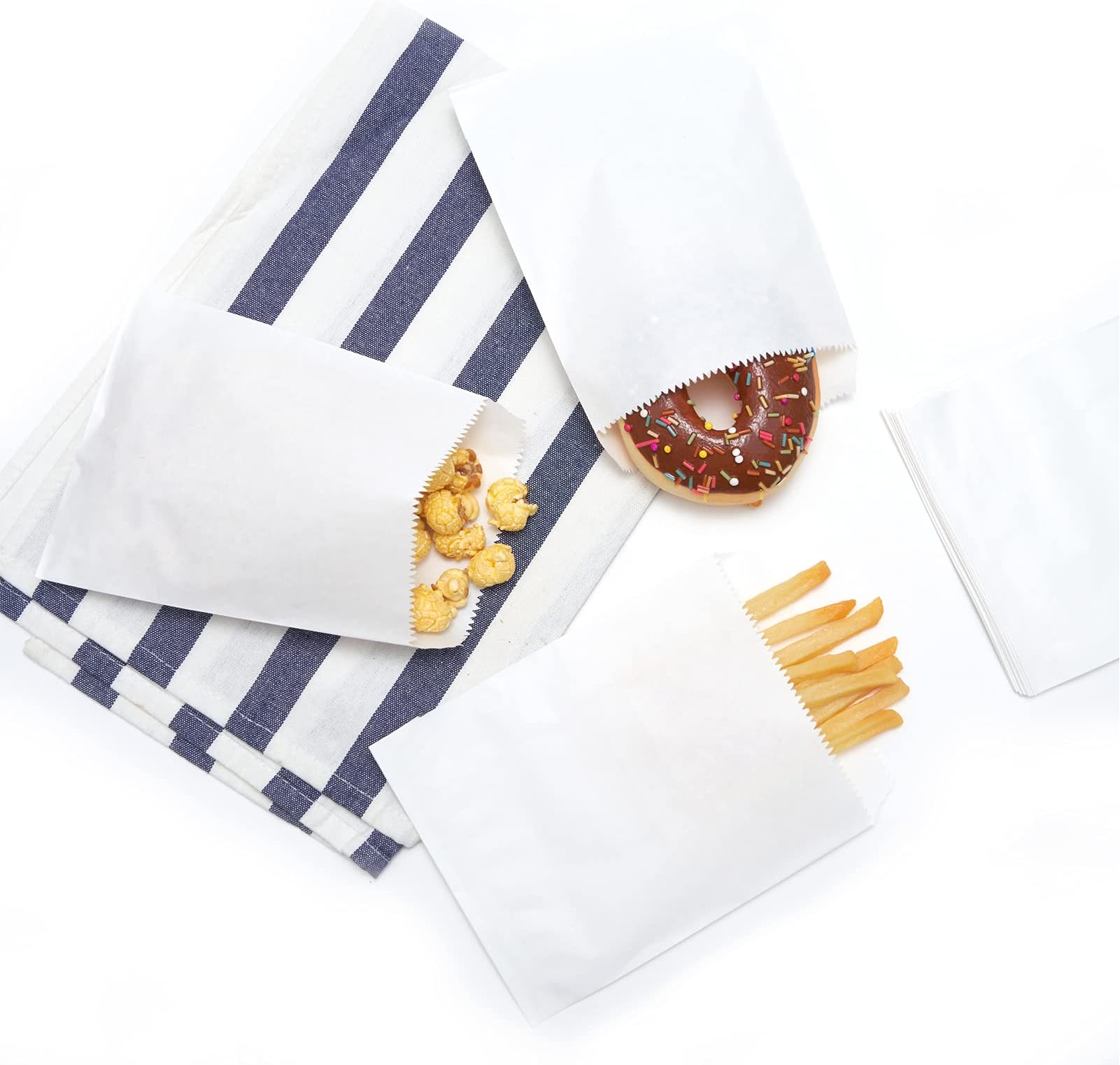 Amazon.com: Ireer 500 Pcs Brown Paper Cookie Sleeves 6 x 8 Wax Paper ...