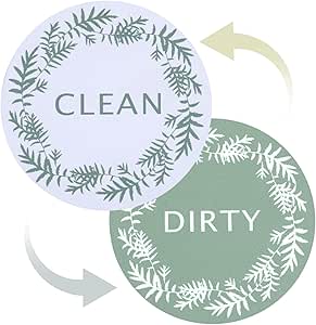Amazon.com: Dishwasher Magnet Clean Dirty Sign, Reversible Double Sided ...