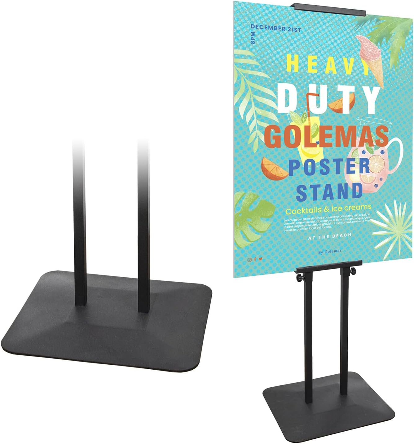 Amazon.com : Golemas Poster Board Stand for Display, Floor Sign Holder ...