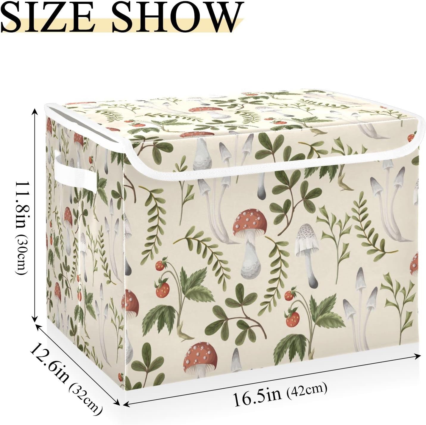 Kigai Contenedores de almacenamiento plegables de ramitas de hongos ...