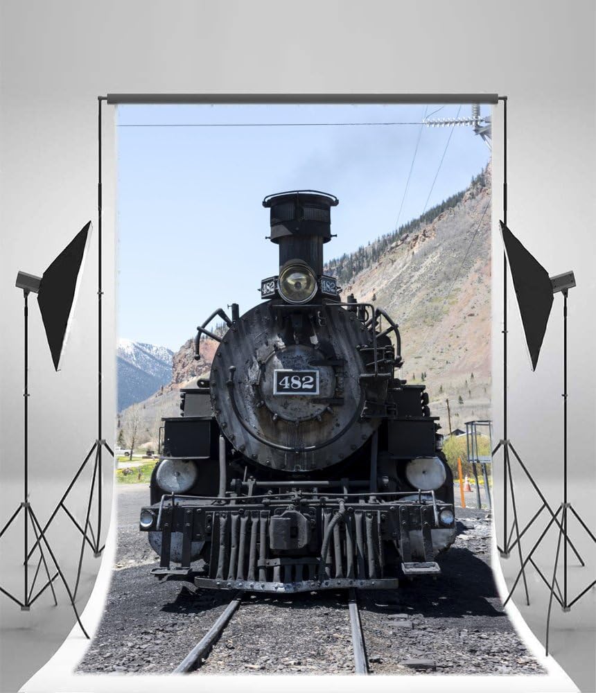 Yeele 6x8ft Classic Shabby Ancient Railway Engine Photography Backdrop ...
