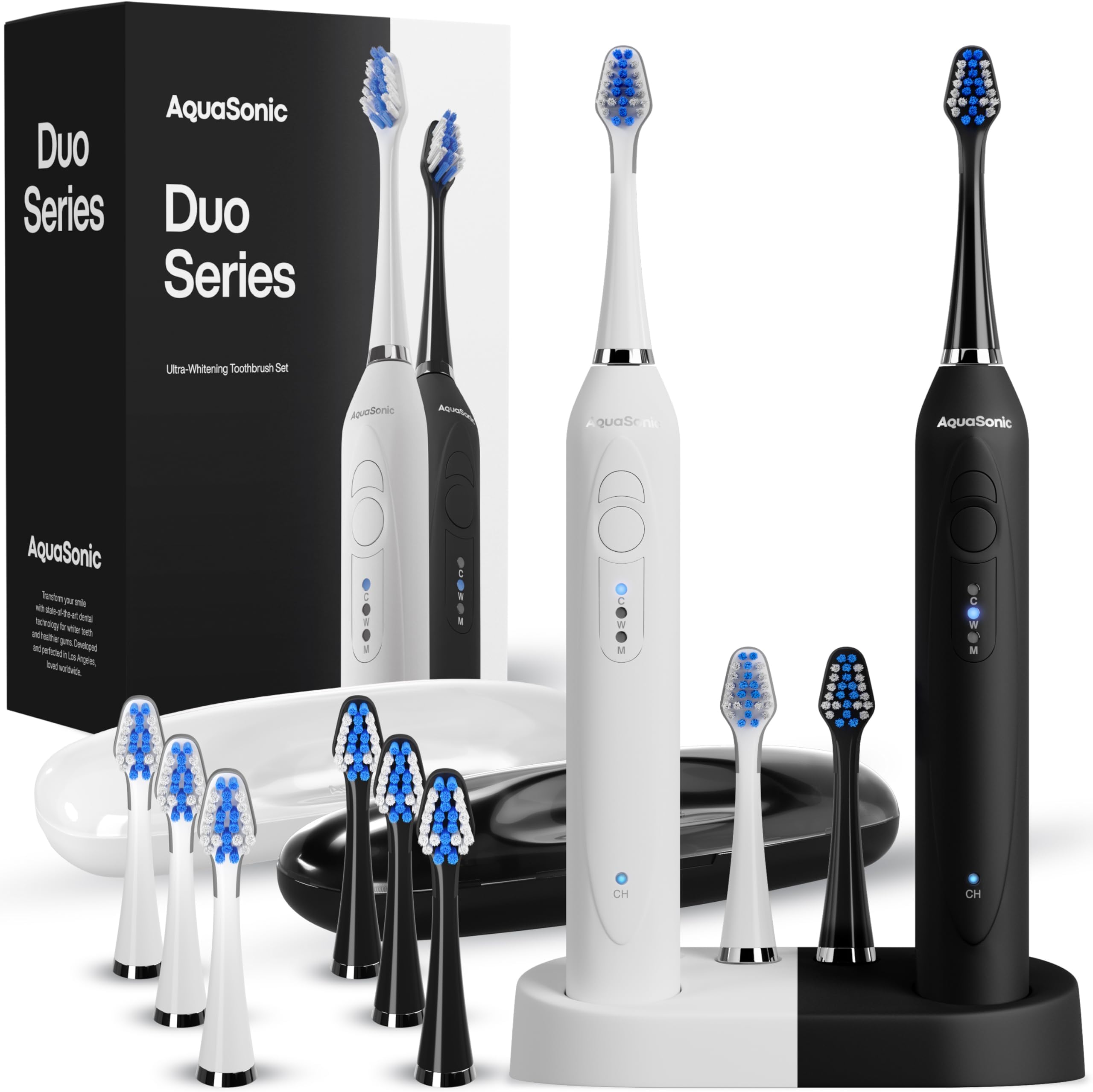 Amazon.com: Aquasonic Duo - Dual Handle Ultra Whitening 40,000 VPM ...