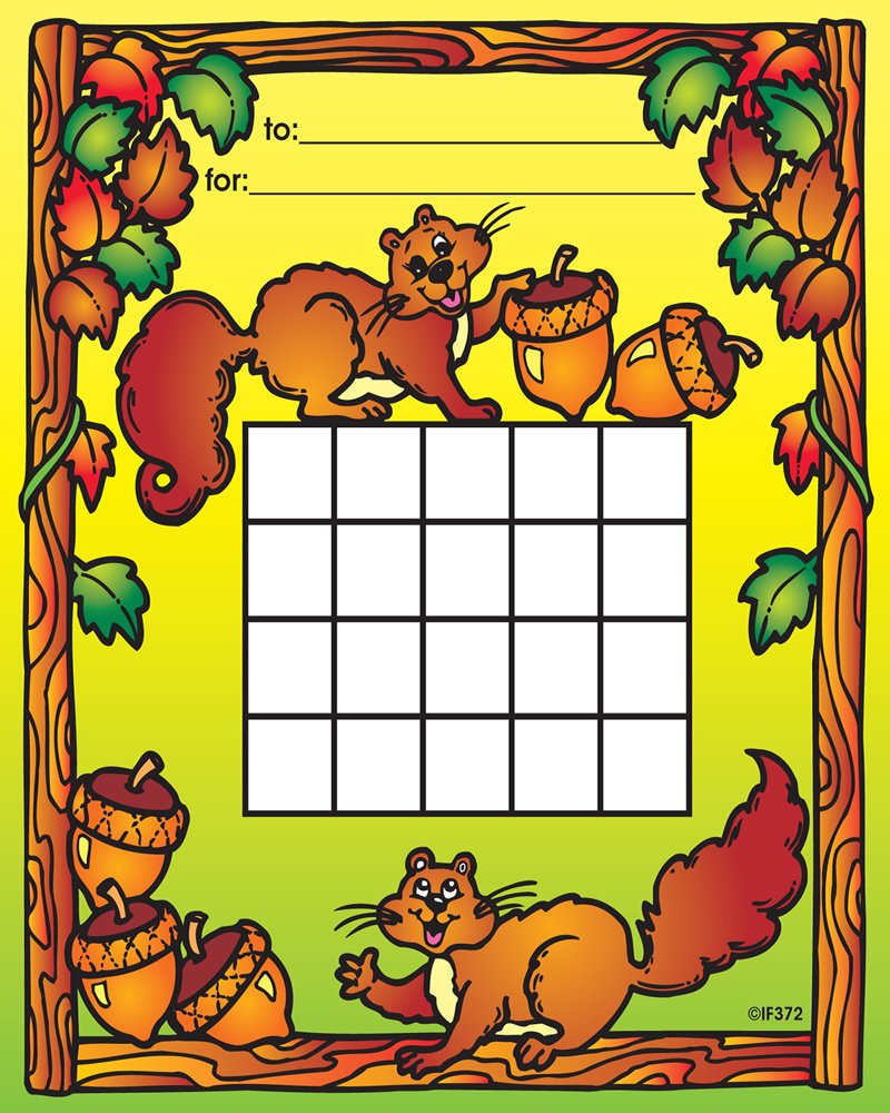 Fall Little Chart Mini Incentive Charts: Instructional Fair ...