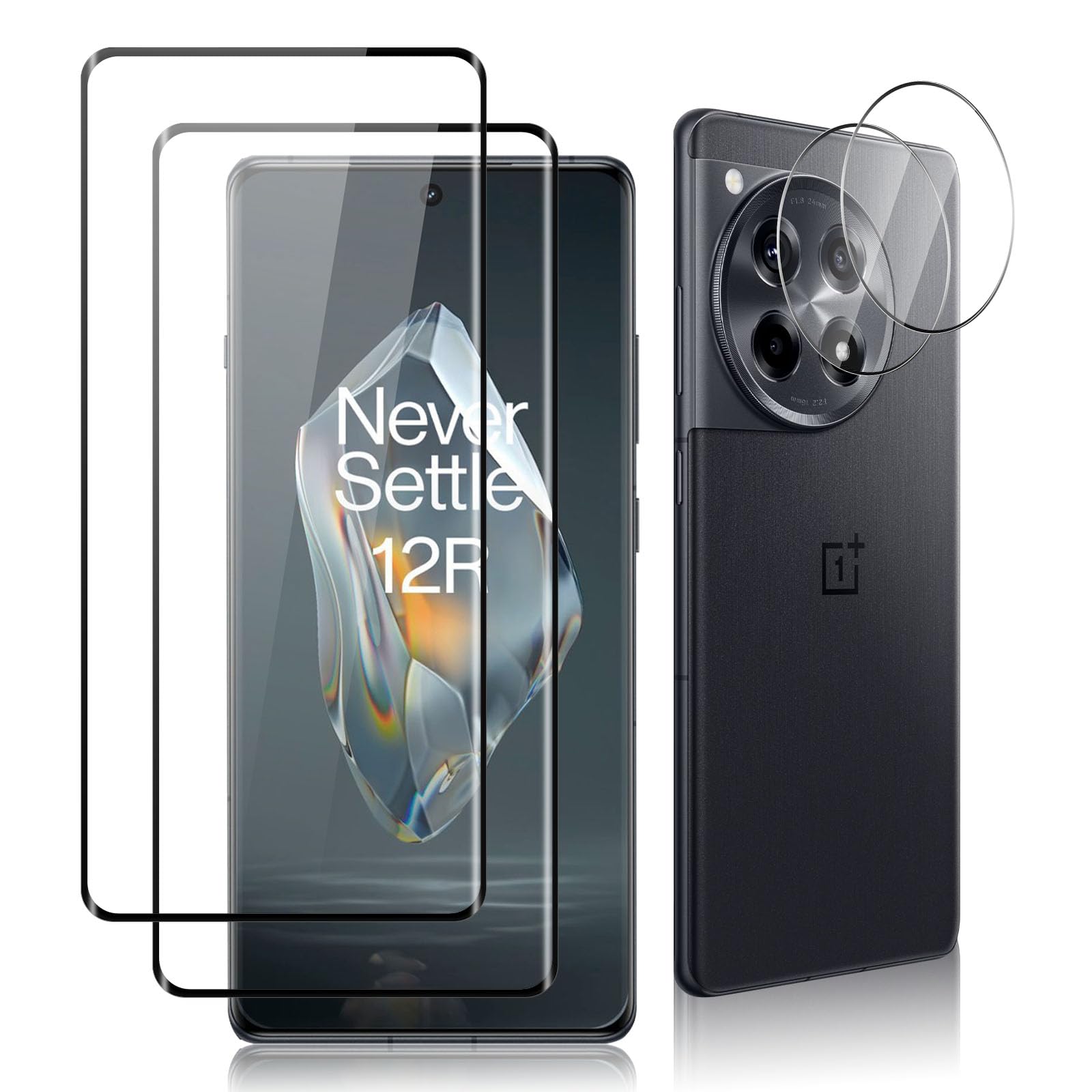 Amazon.com: CeiLarv [2+2 pcs Screen Protector for OnePlus 12R Tempered ...