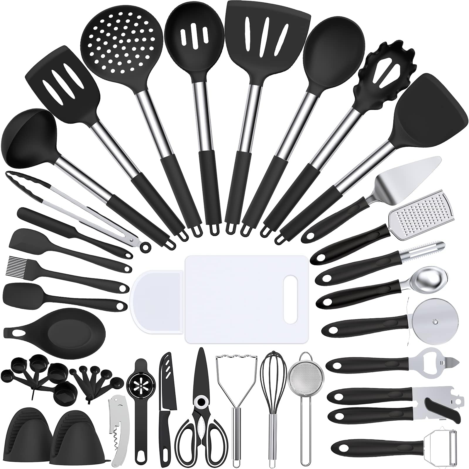 Amazon.com: Kitchen Utensils Set- Umite Chef 34 PCs Cooking Utensils ...