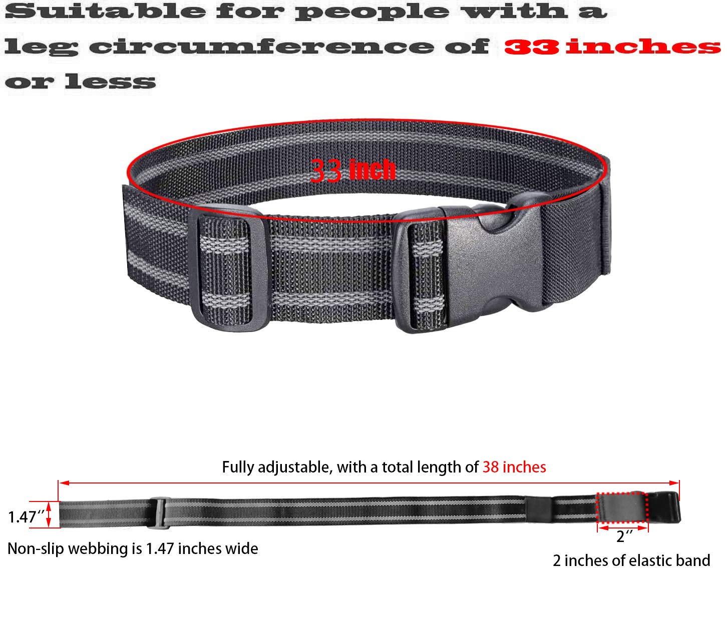Snapklik.com : Tactical Leg Strap EDC Thigh Belt For Universal Belt ...