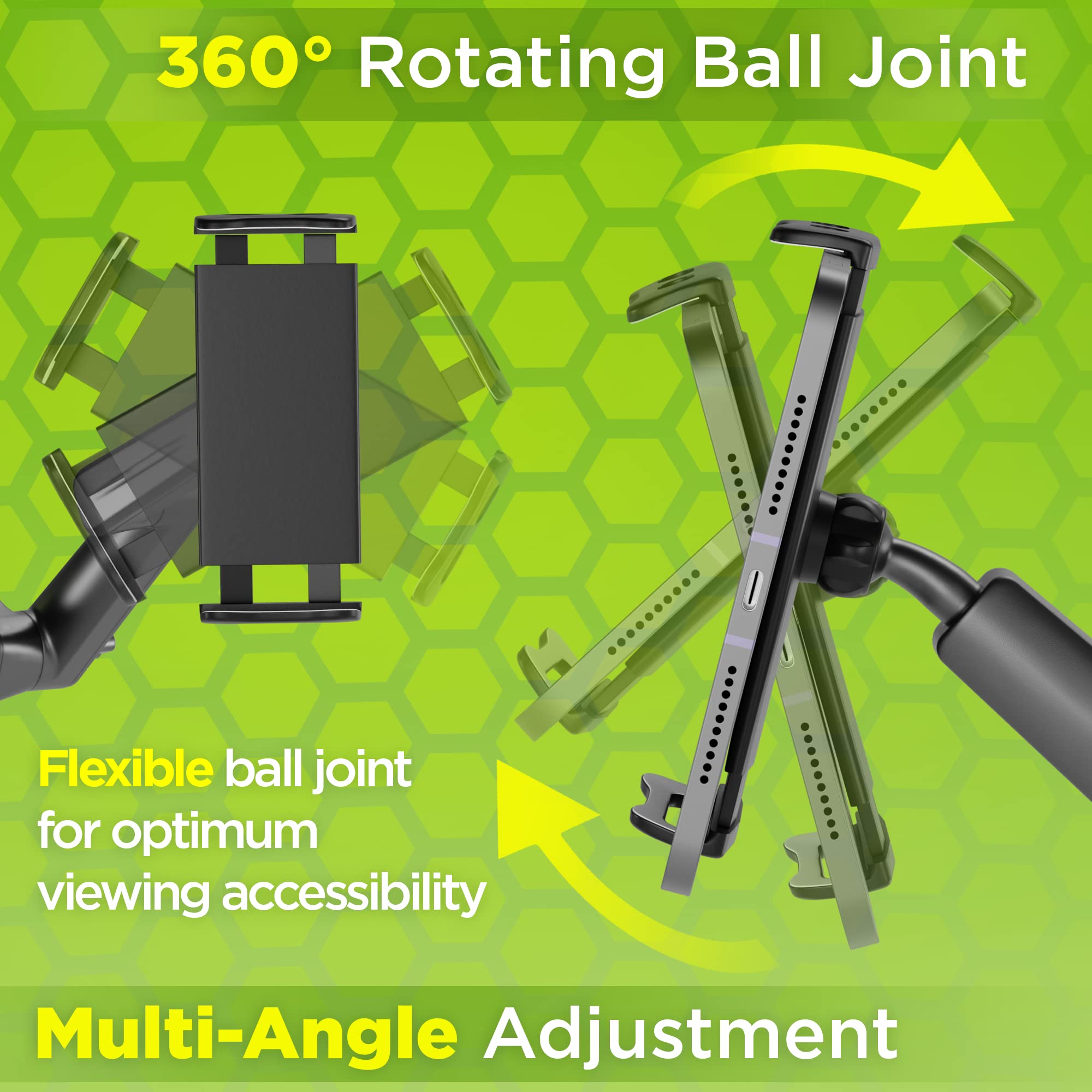 Truckules Tablet Mount for Truck - Heavy Duty, Tablet & iPad Holder for ...