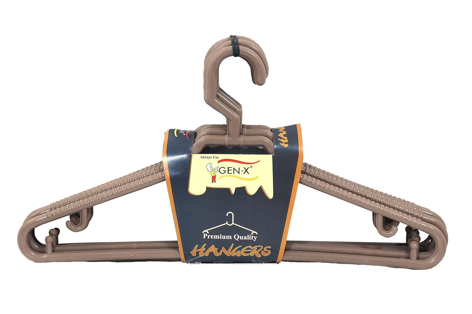 GEN-X Plastic Cloth Hanger for Wardrobe, Wardrobe Storage Organizer ...