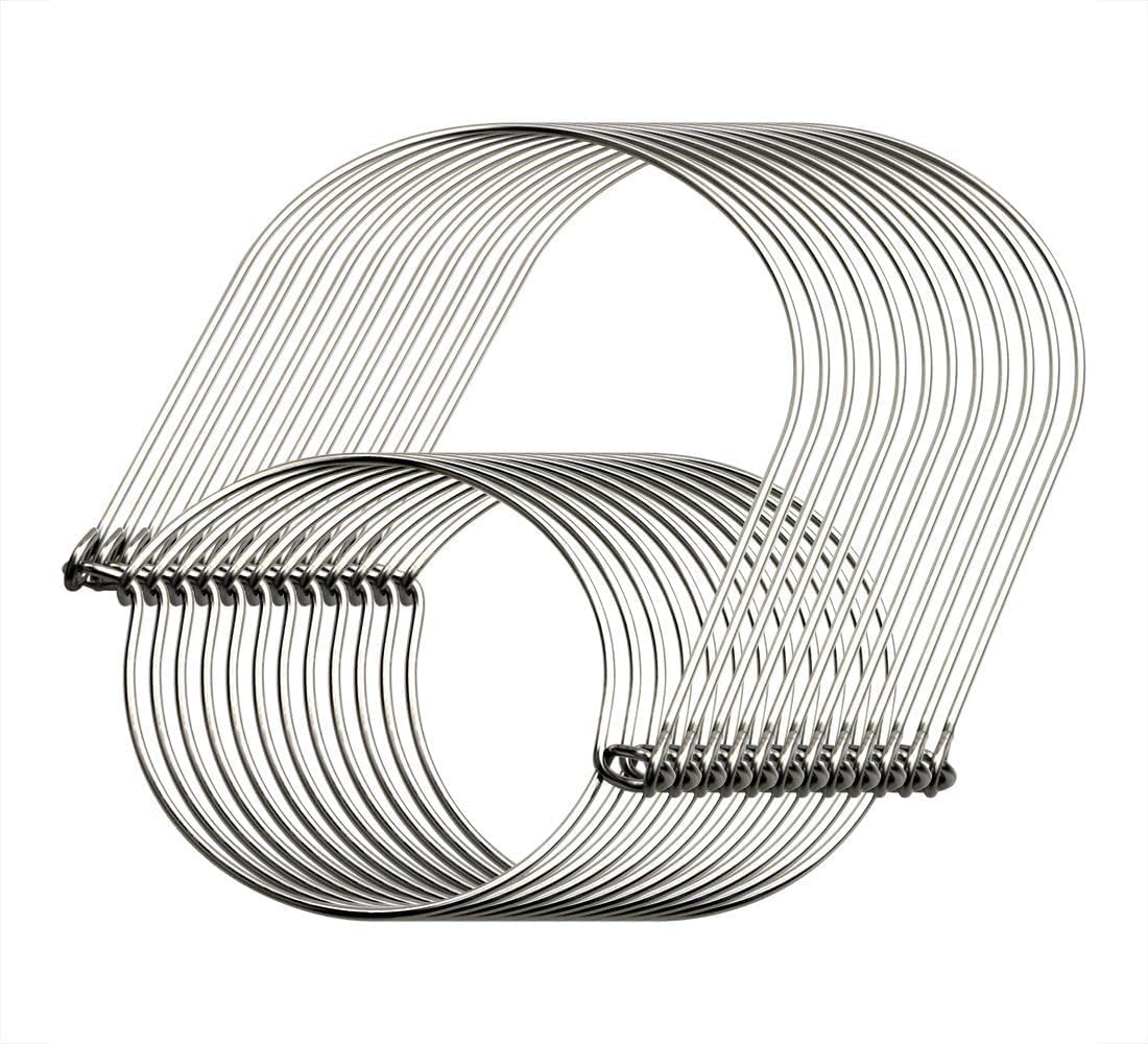 Amazon.com: musscccm 12 Pack Stainless Steel Wire Handles (Handle-Ease ...