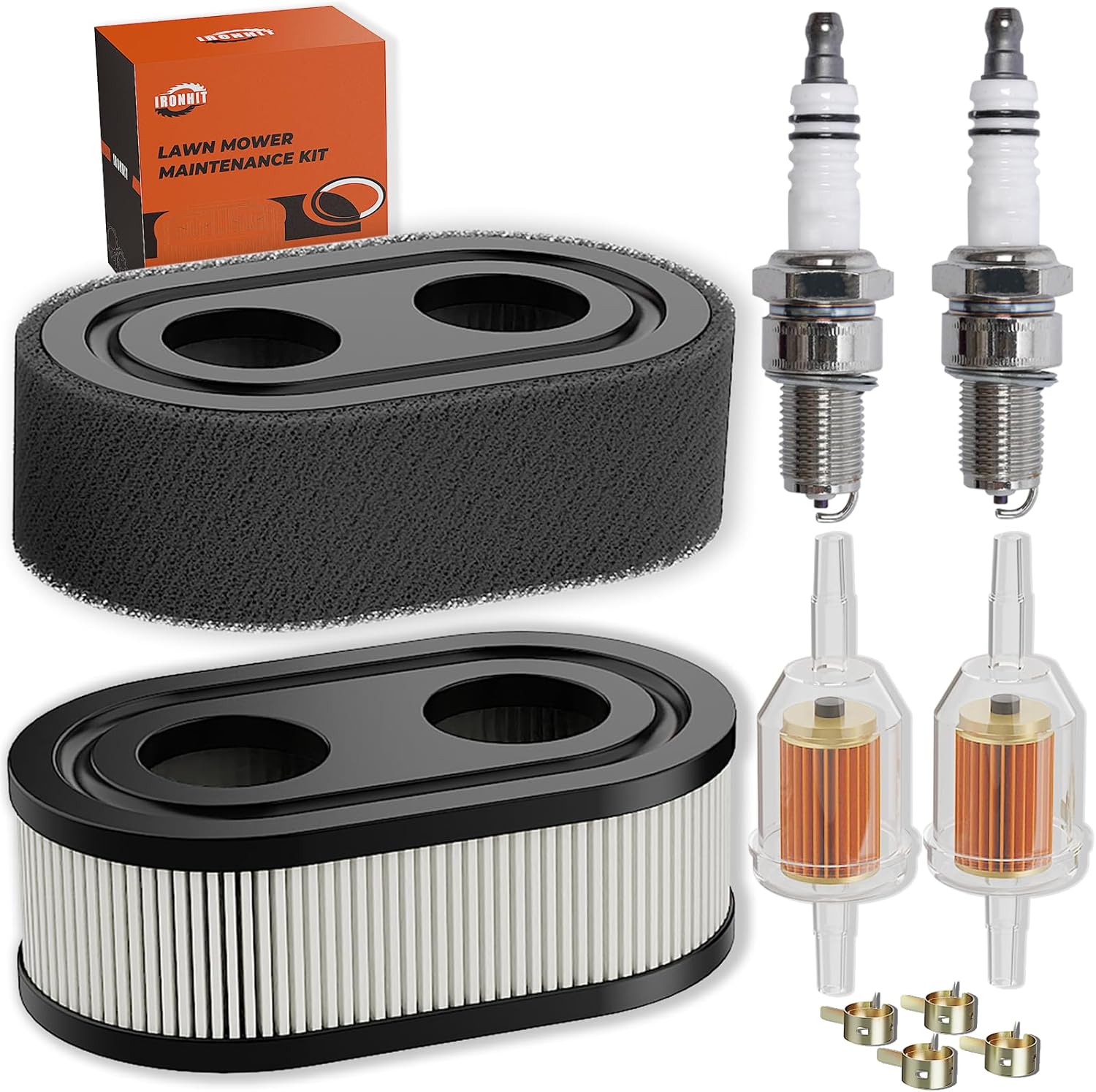 Amazon.com: IRONHIT 2-pack 593260 Air Filter, 593260 Pre-filter, 798452 ...