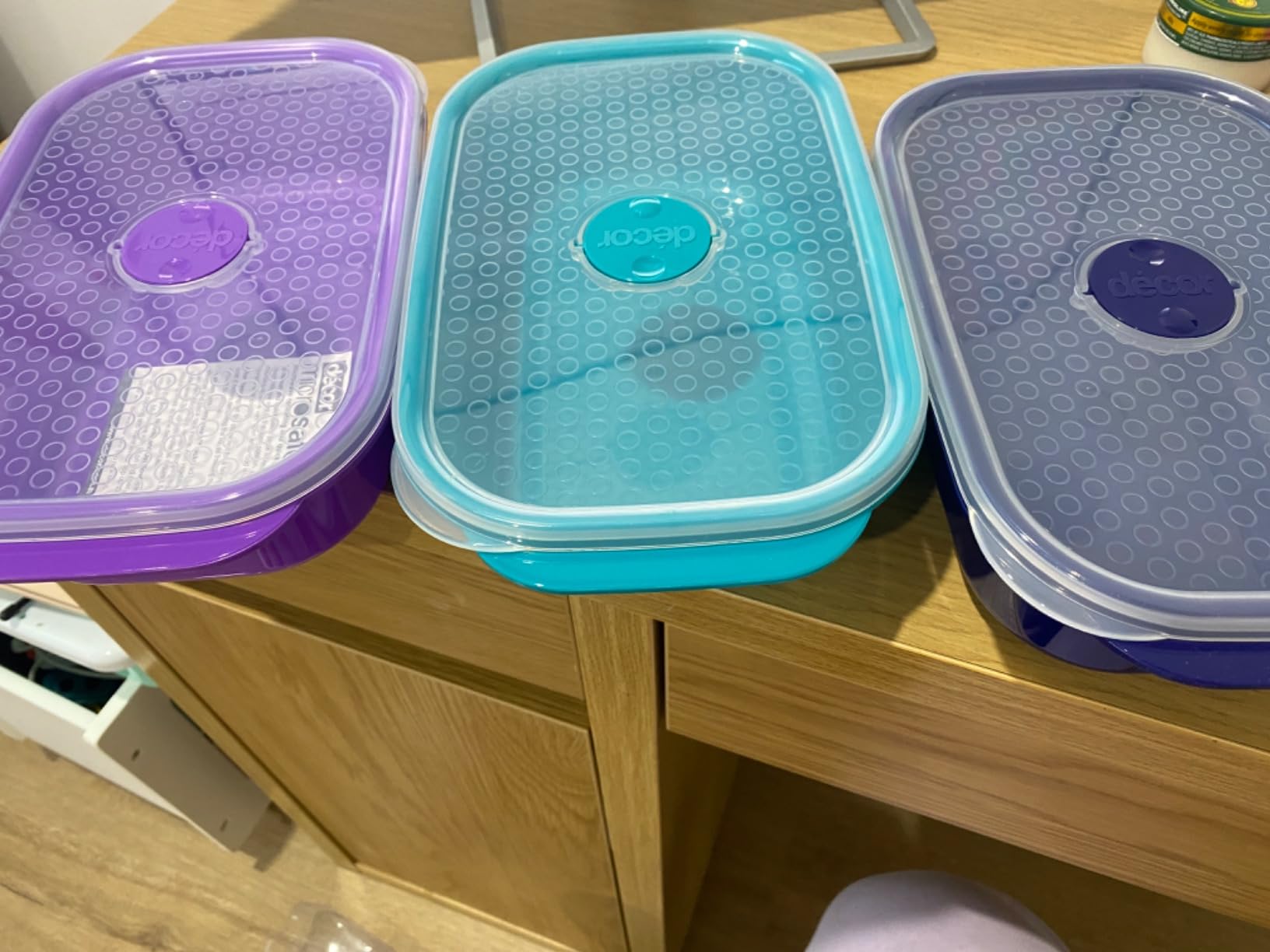 Decor Microsafe Decor Oblong Jewel Container, Pack of 3 Pieces, 900ml ...