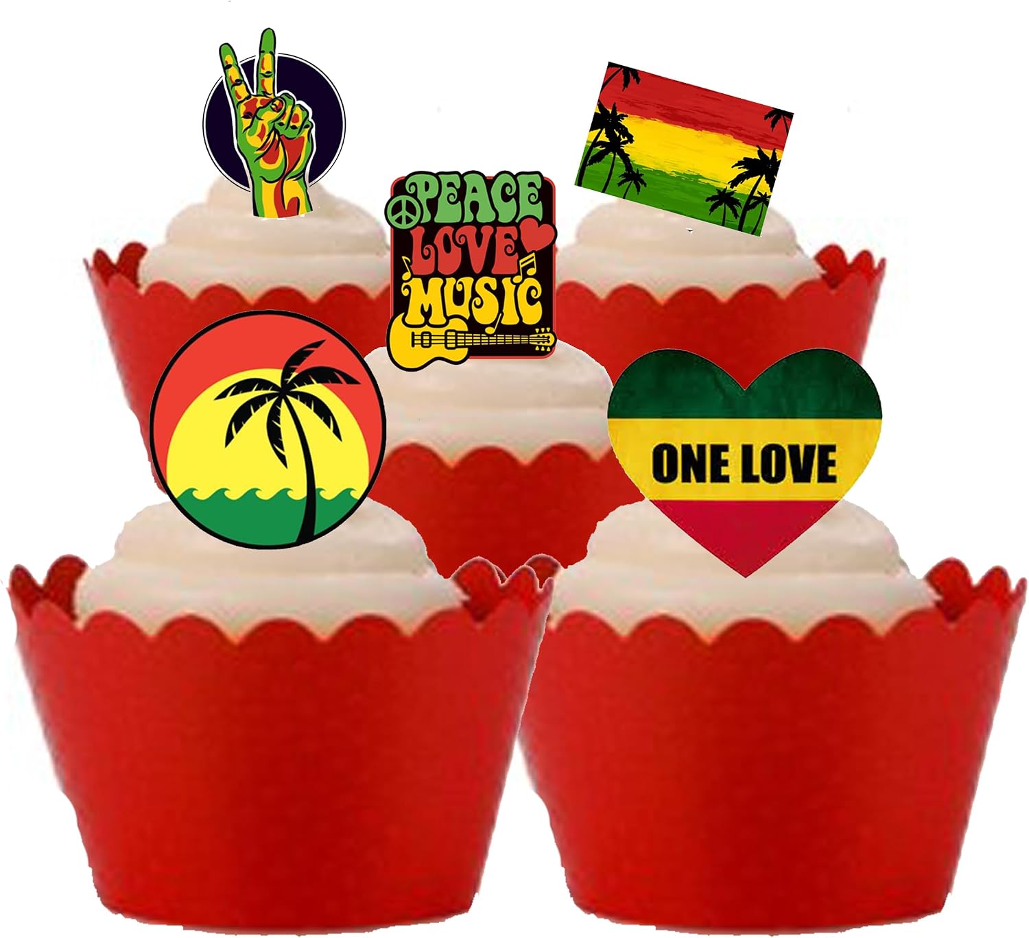 27 Stand Up Reggae Rastafarian Music Themed Edible Wafer paper Cake ...