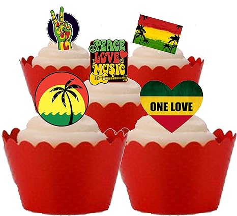 27 Stand Up Reggae Rastafarian Music Themed Edible Wafer paper Cake ...