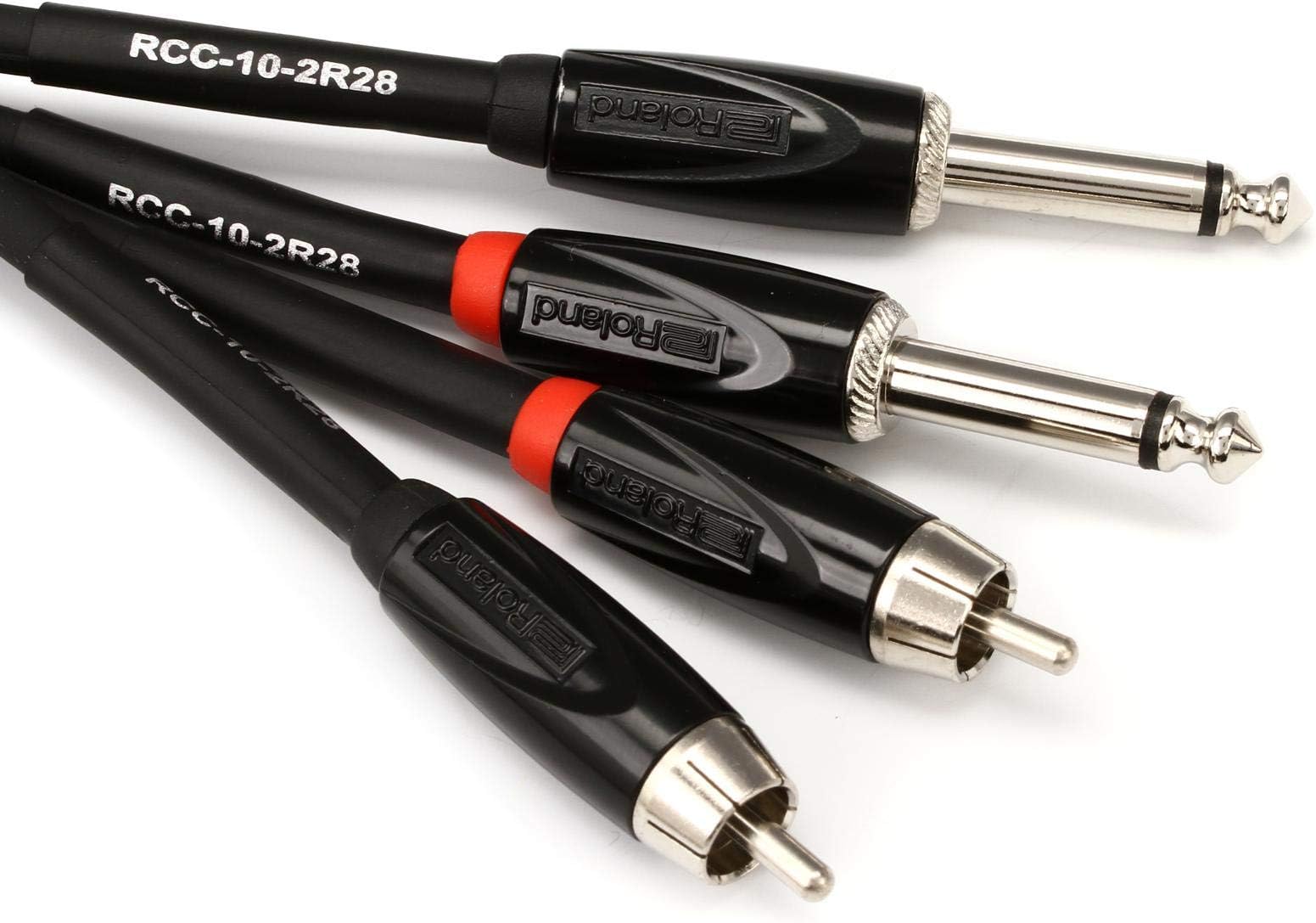 Amazon.com: Roland Black Series 1/4-Inch TRS Male to Dual RCA Insert ...