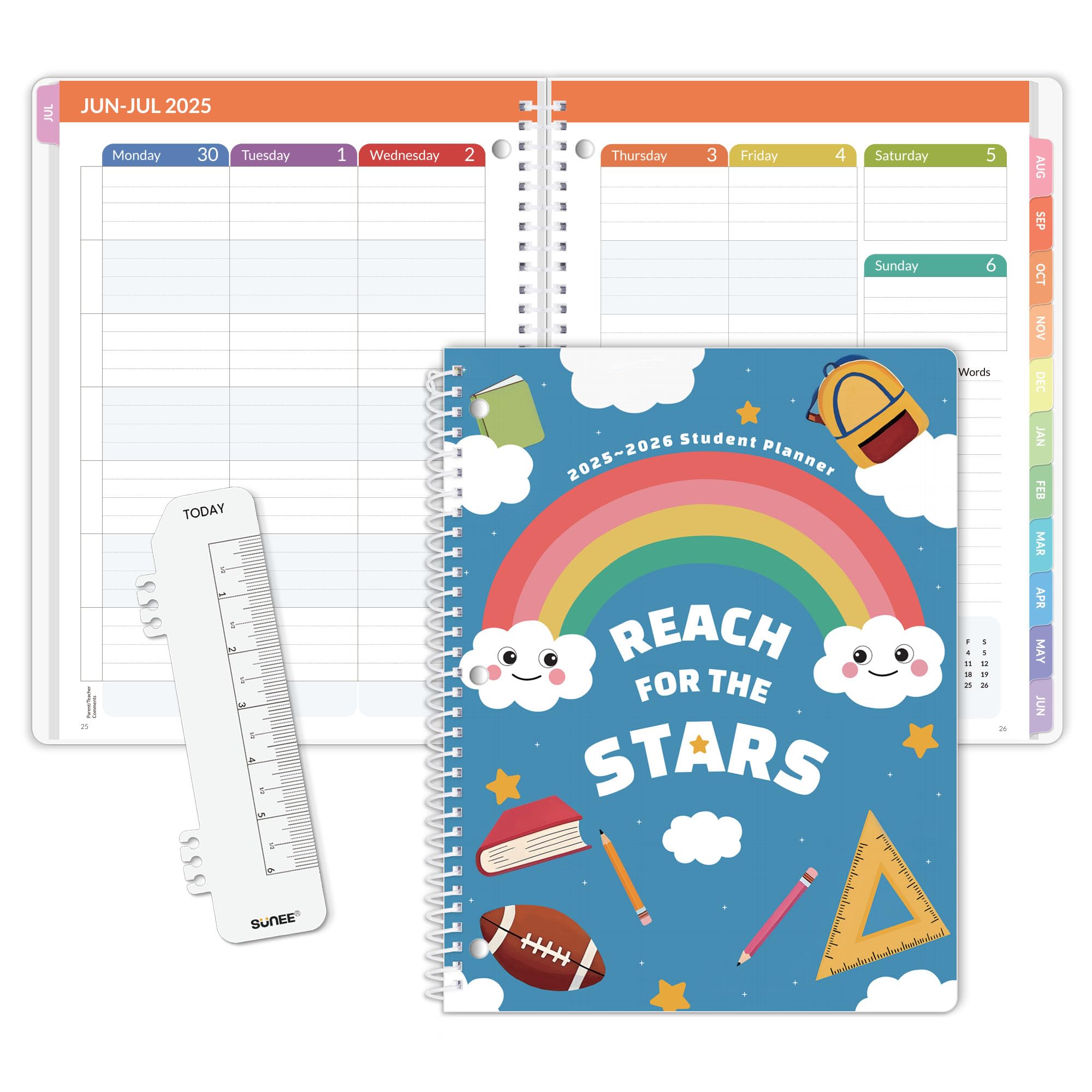 Elementary School Supplies 2025-2026 Elementary Student Planner - Dated ...