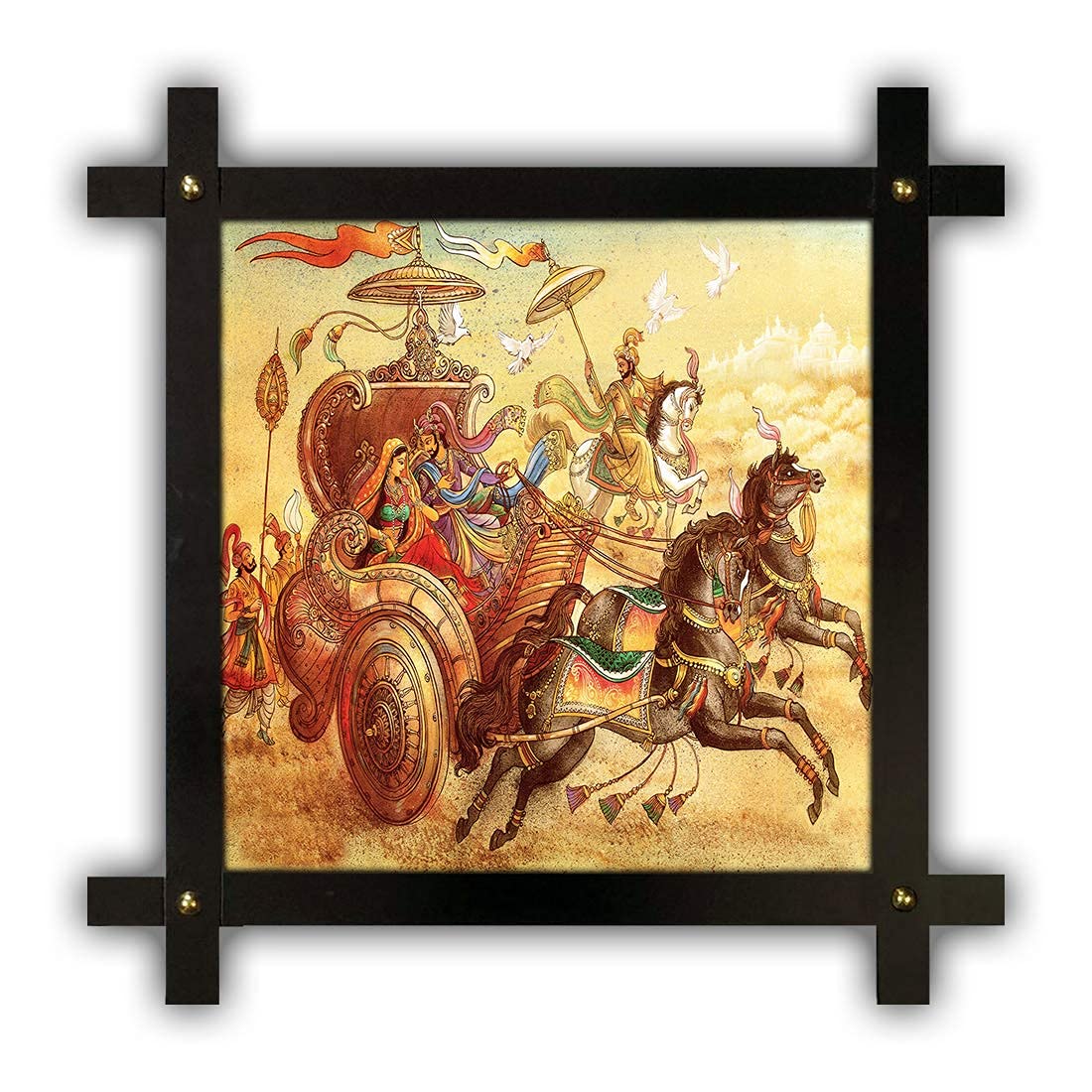 Buy Rajasthani Art Frame Hand-Crafted Pic Art /Photo of Rajasthani Art ...