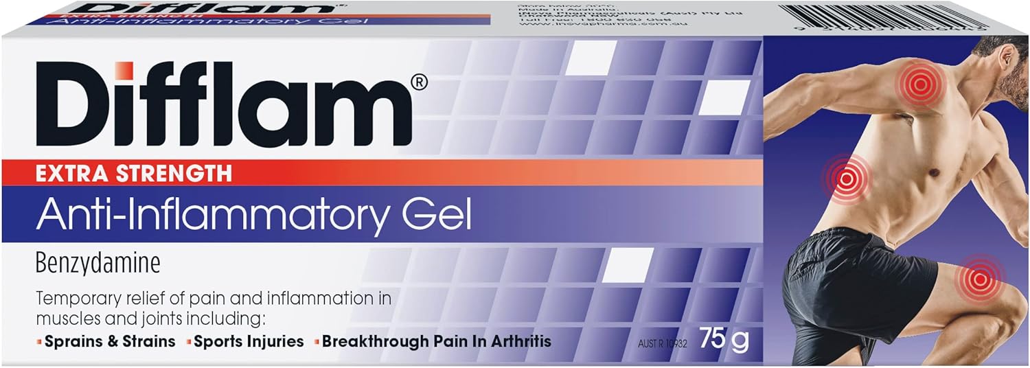 Difflam Topicals Extra Strength Anti-Inflammatory Gel 5% 75 g : Amazon ...