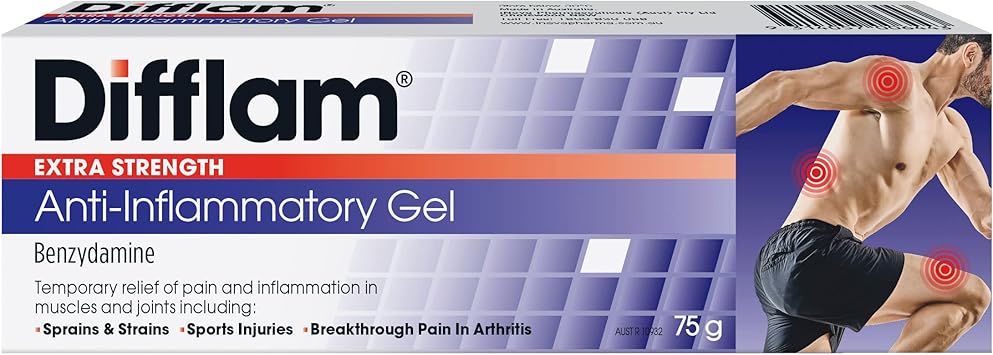 Difflam Topicals Extra Strength Anti-Inflammatory Gel 5% 75 g : Amazon ...