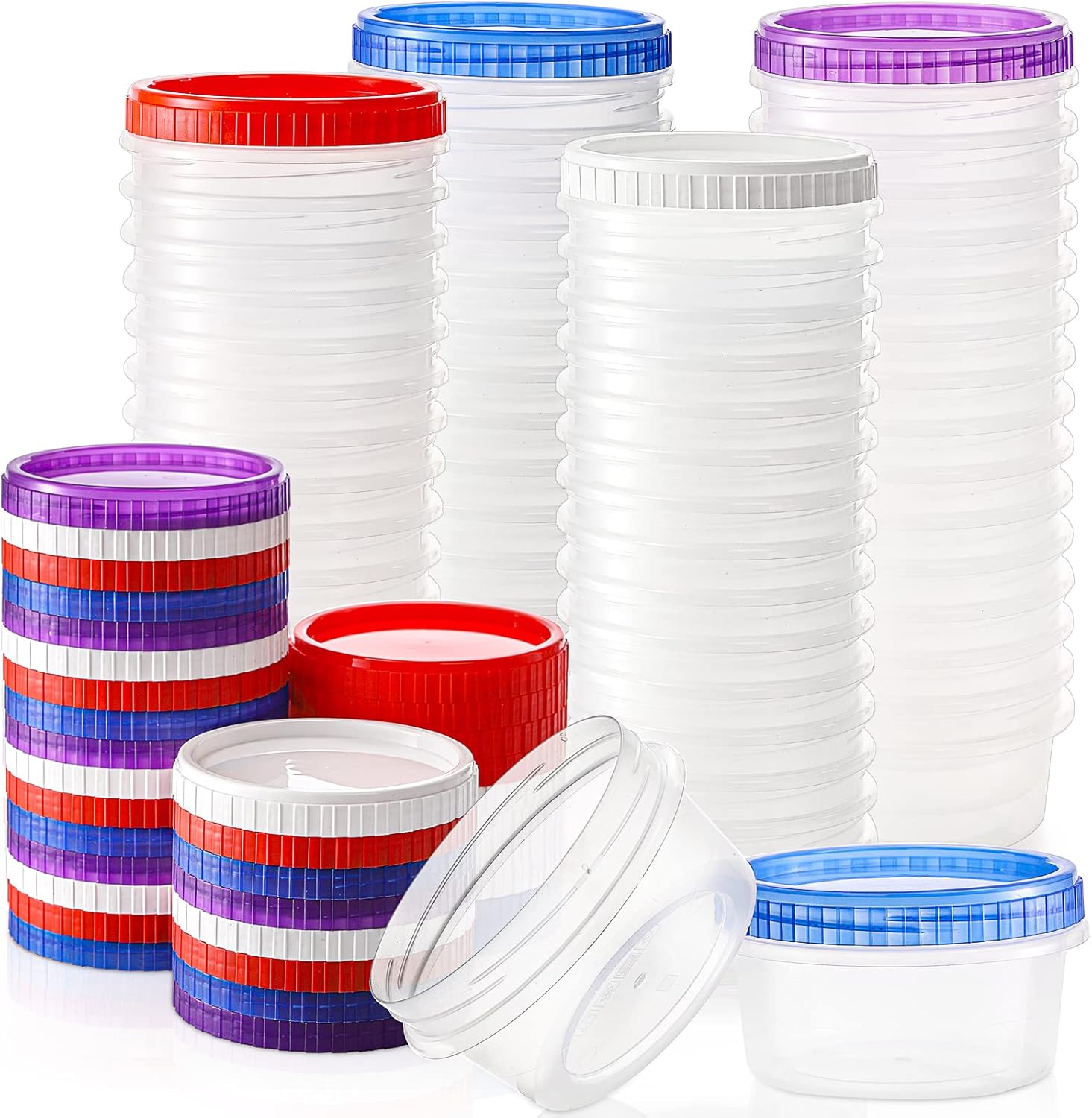 Amazon.com: Okllen 40 Pack Small Storage Container Boxes, 10 OZ Food ...