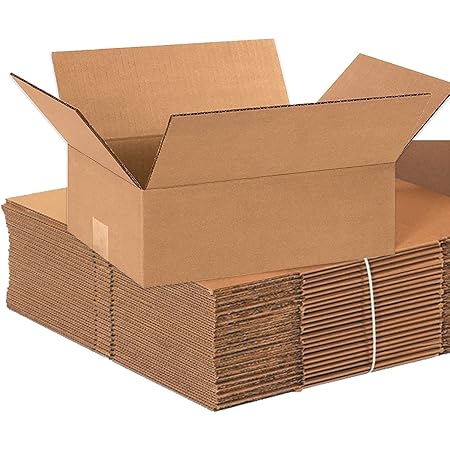 Amazon.com: AOBOPLE 10x6x6 Shipping Boxes 50 Pack Corrugated Cardboard ...