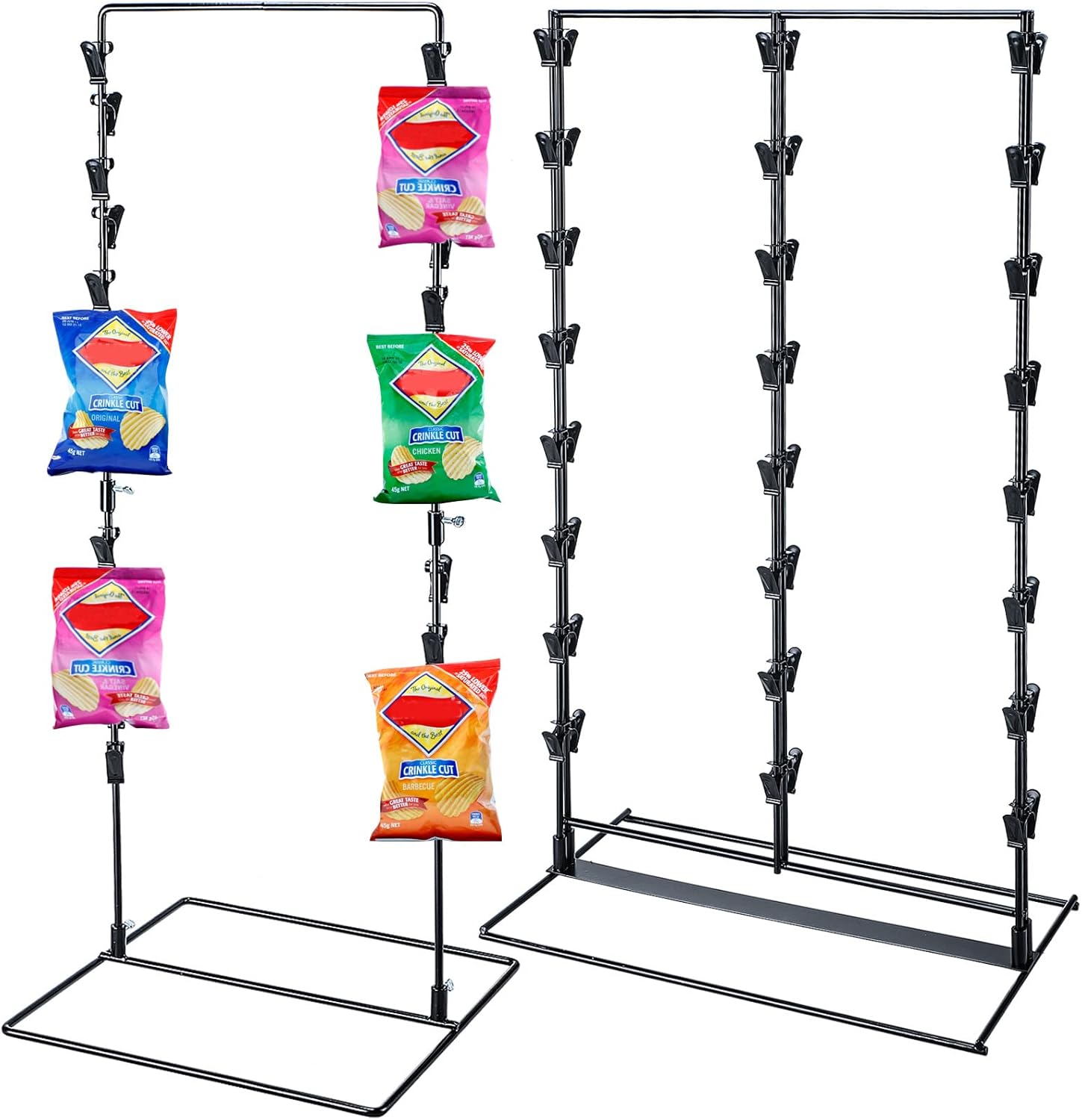 Amazon.com: 2 Pcs Potato Chip Rack Display Stand 5 Row Candy Display ...
