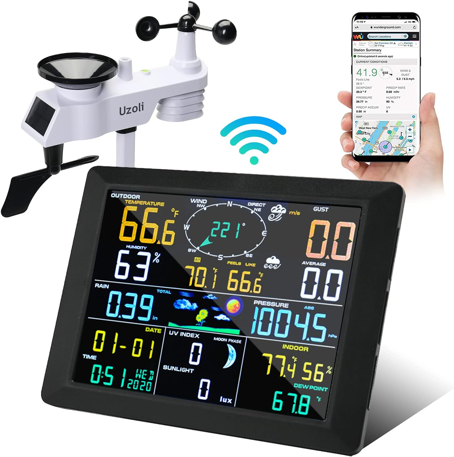 Amazon.com: Extech WTH600-KIT Weather Station Kit : Patio, Lawn & Garden