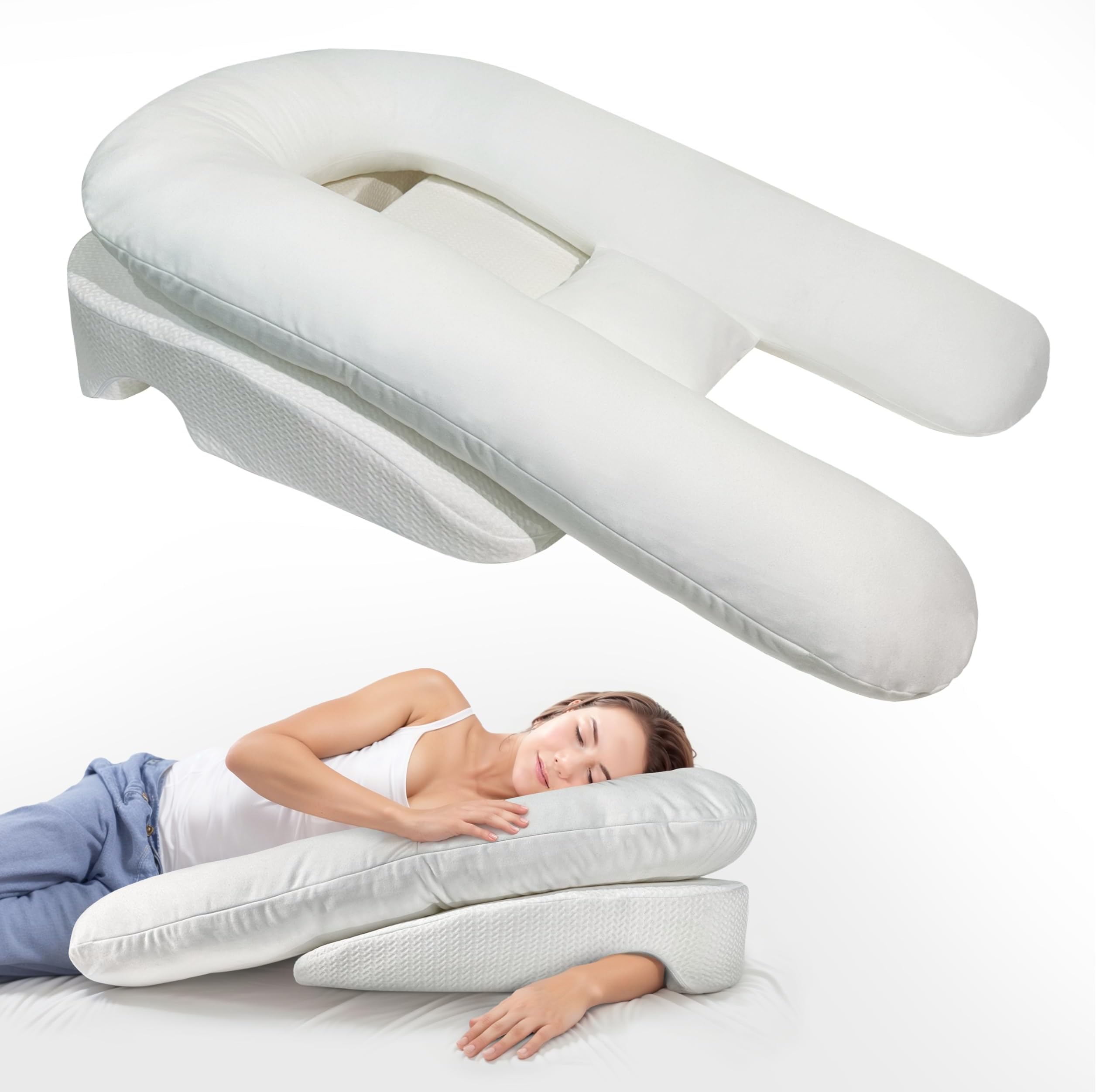 Amazon.com: Easy-you Sleeper Pillow for Shoulder,Back and Neck Pain ...