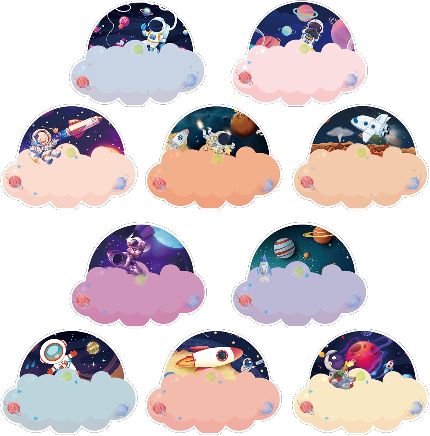 Amazon.com: 5.3X3 inch Astronaut Classroom Desk Toppers Nameplates ...