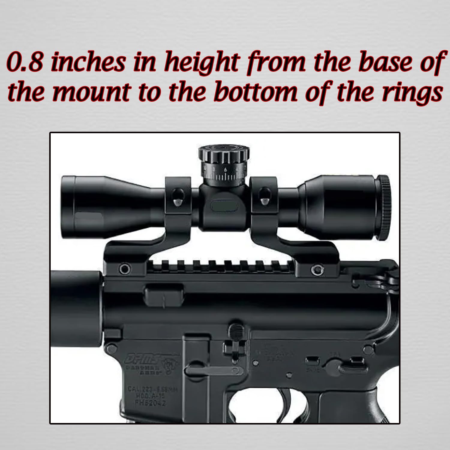 Snapklik.com : Offset Reversible 1 Inch Diameter Rifle Scope Rings 1 ...
