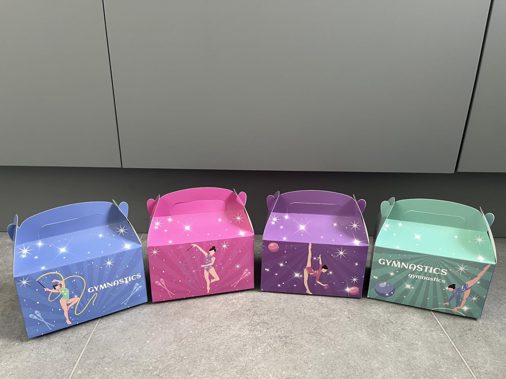 12 Pcs Gymnastics Party Favor Boxes,Gymnastics Treat Boxes for Girls ...
