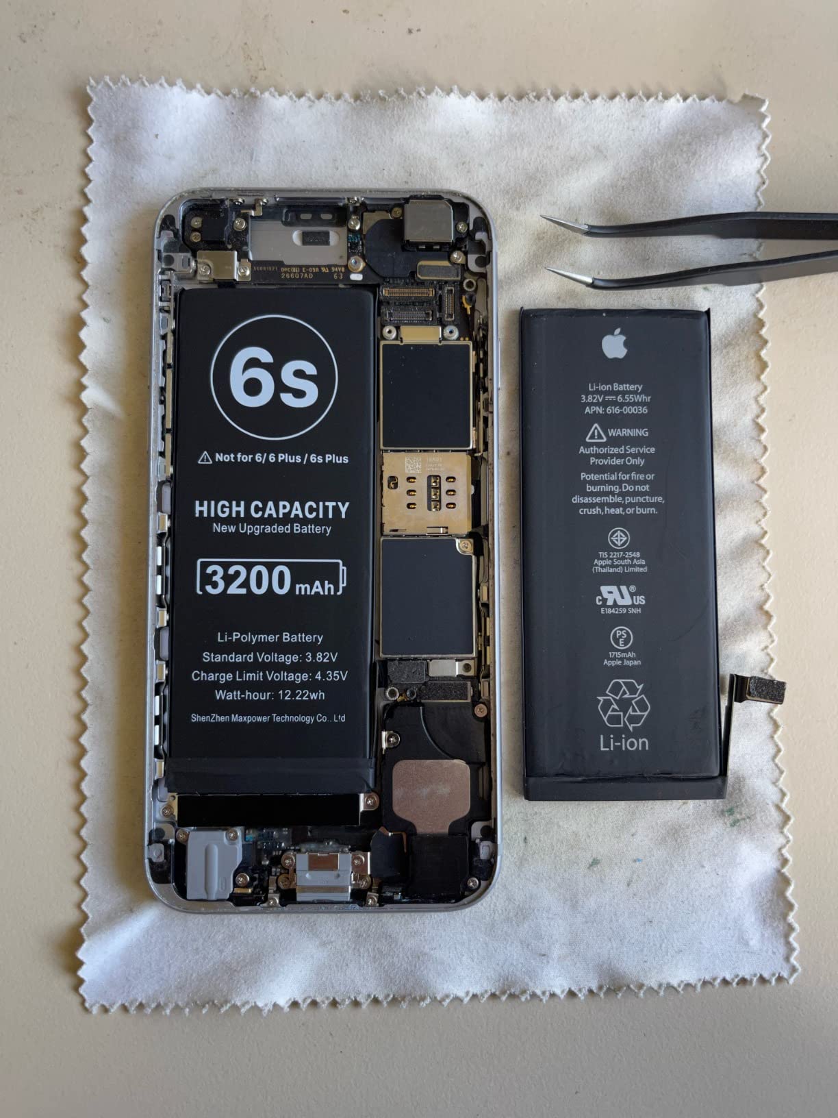 Battery for iPhone 6S, 3200mAh High Capacity Replacement Battery for ...