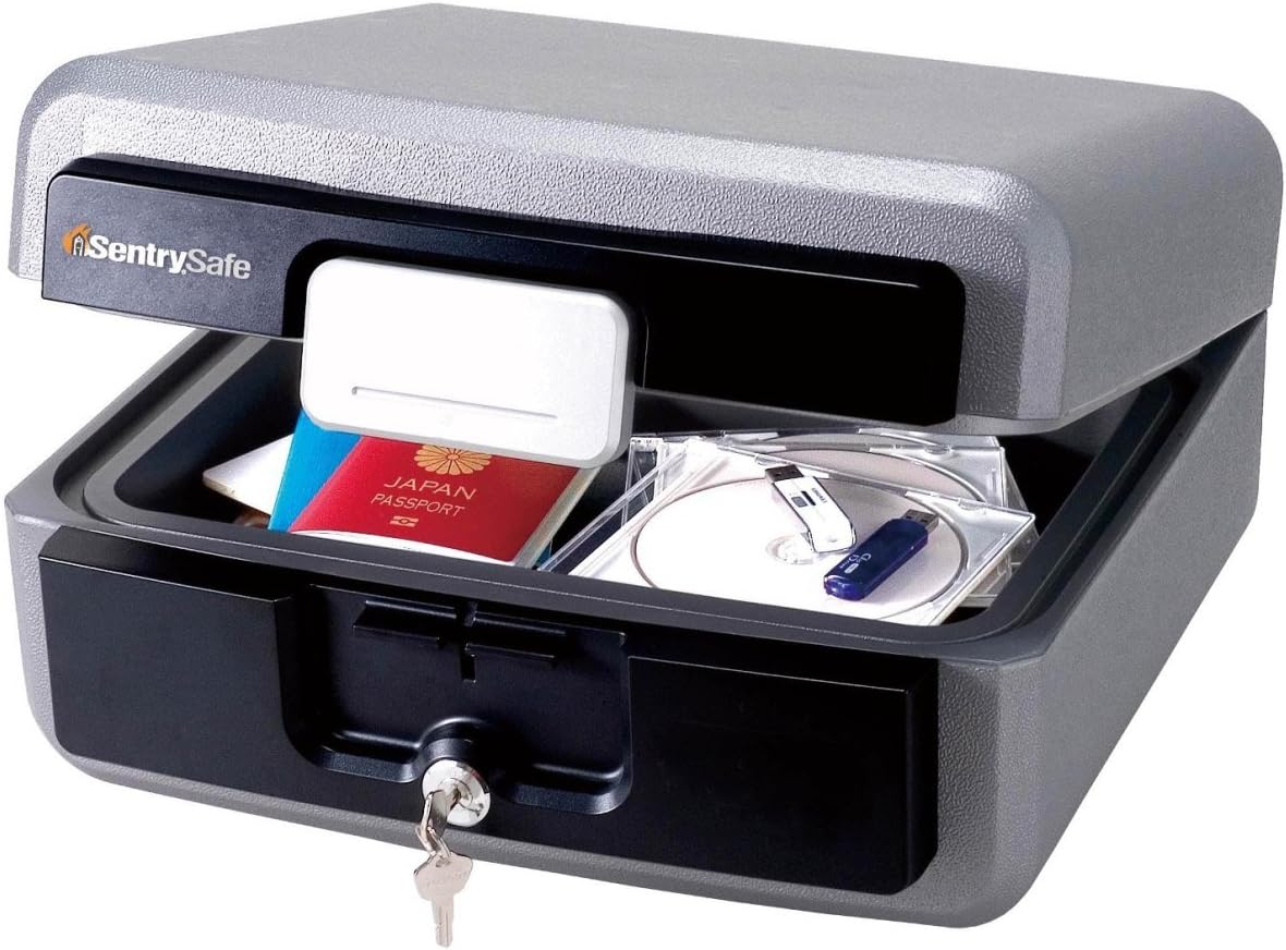 SentrySafe Fire Safe, Waterproof Fire Resistant Chest, 0.36 Cubic Feet ...