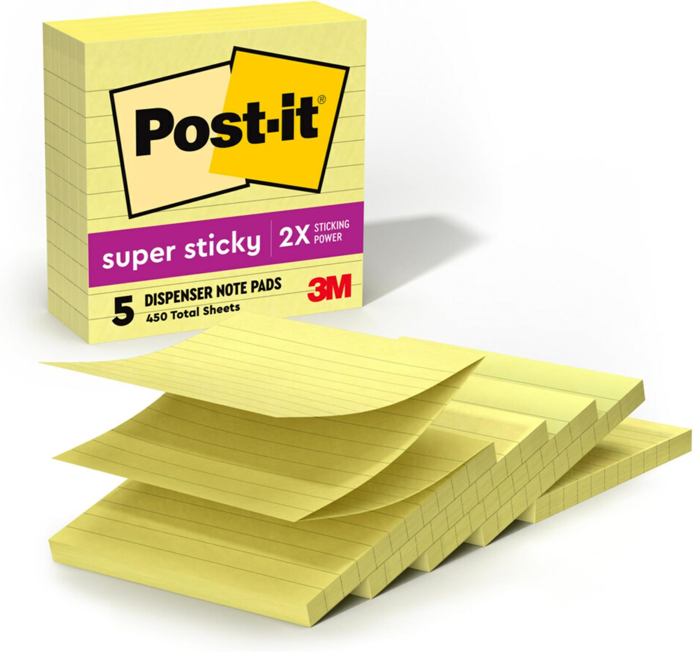 Amazon.com : Post-it Super Sticky Pop-up Notes, 4x4 in, 5 Pads, 2X The ...