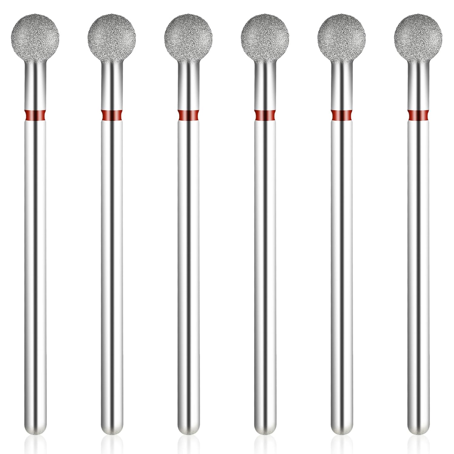 Amazon.com: 6 Pcs Nail Drill Bits Ball Bit Nail Drill Cuticle Bit For ...