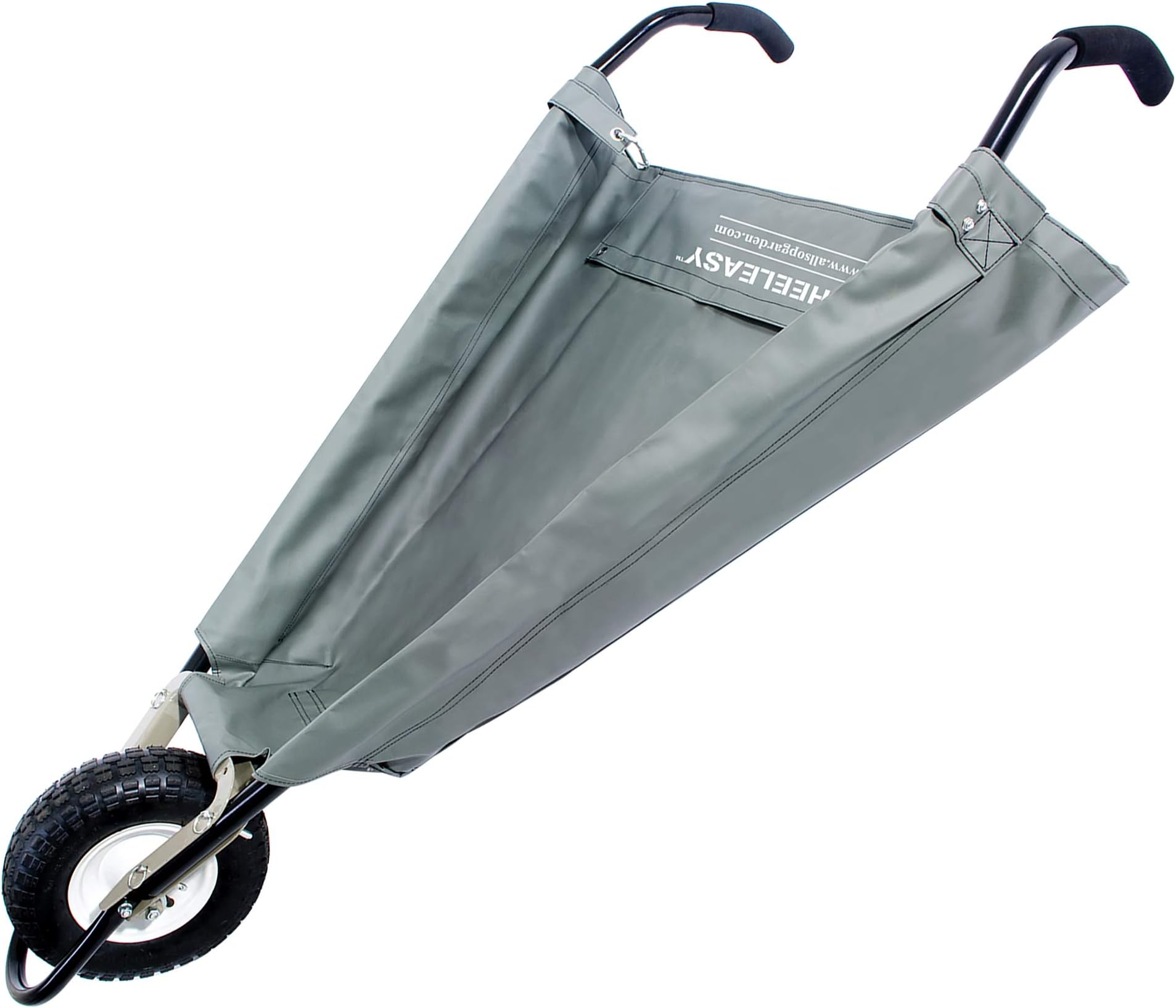 Amazon.com : AMES Folding Wheelbarrow Lawn Yard Cart, Lightweight ...