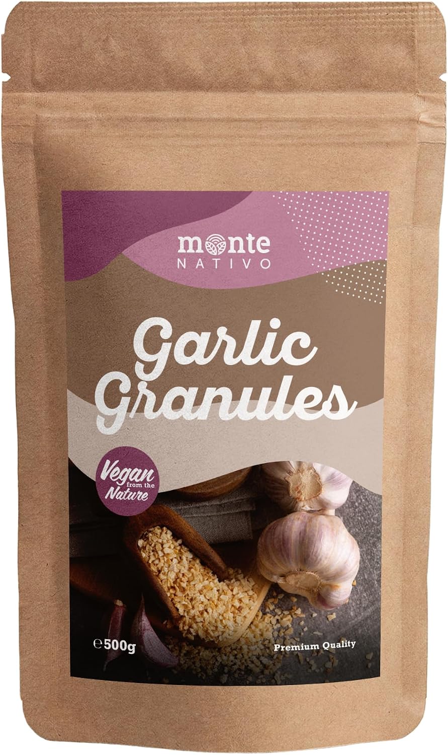 Garlic Granules Monte Nativo (500 g) - Dried Garlic Granules in Premium ...