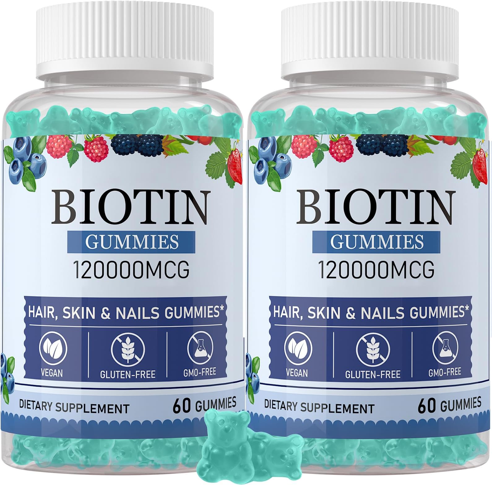 Amazon.com: WEEM Biotin Gummies for Hair, Skin & Nails - Vegan Vitamins for Faster Growth ...