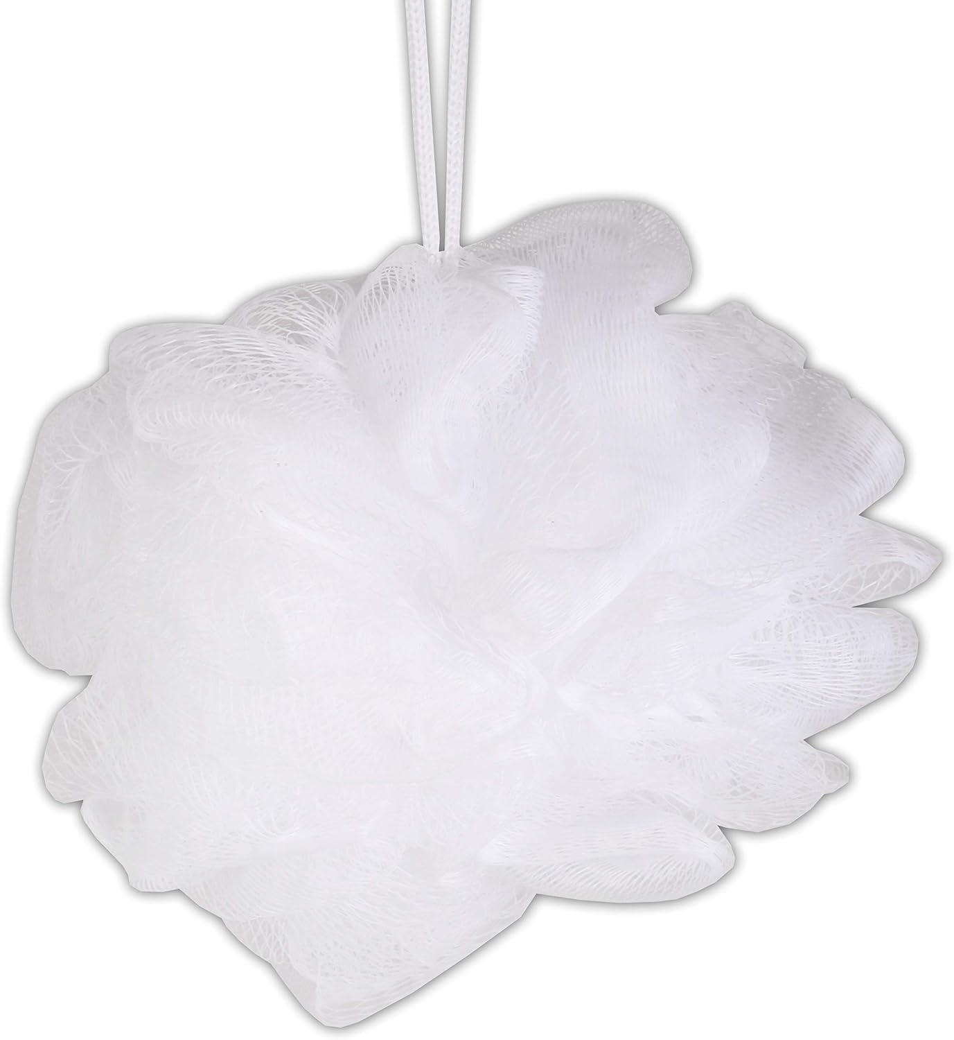 Exfoliating White Bath/Shower Scrunchie - Relaxing Deep Cleanse ...