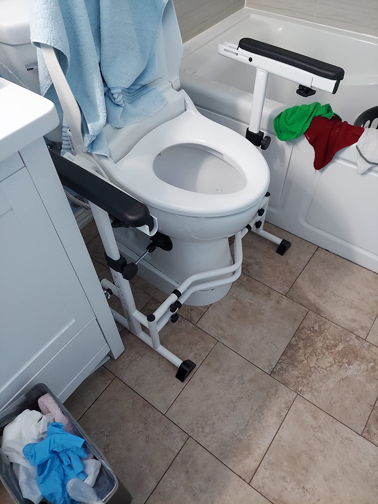 $15/mo - Finance OasisSpace Toilet Safety Rails - Stand Alone Toilet ...