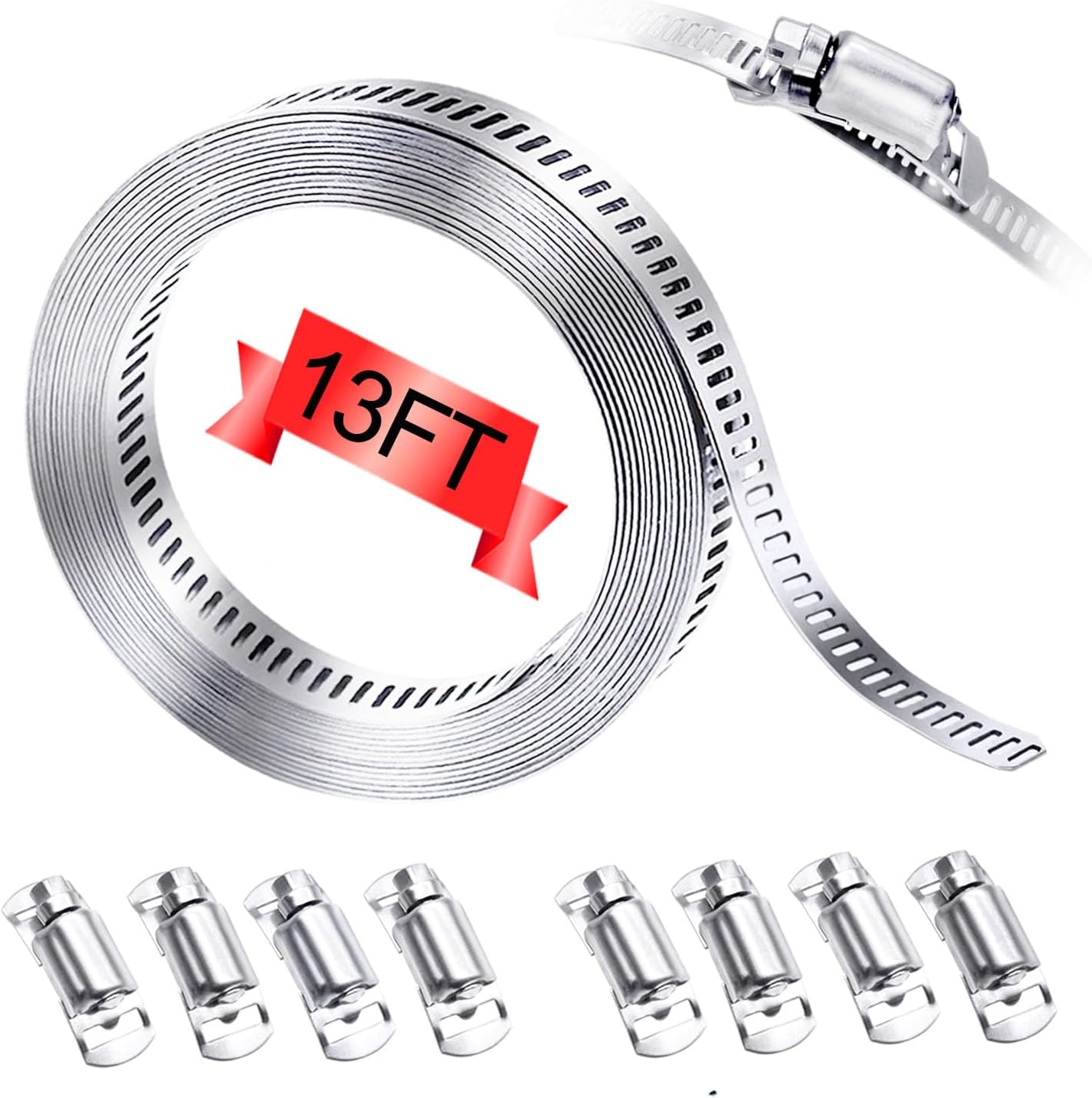 Amazon.com: Guiqulai Adjustable 304 Stainless Steel Hose Clamp ...