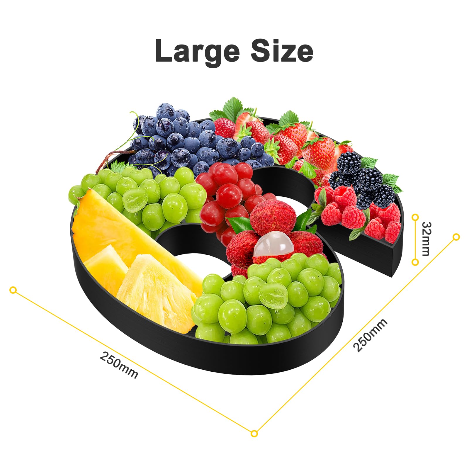 Snapklik.com : 10 Number Charcuterie Box Reusable Fillable Number Tray ...