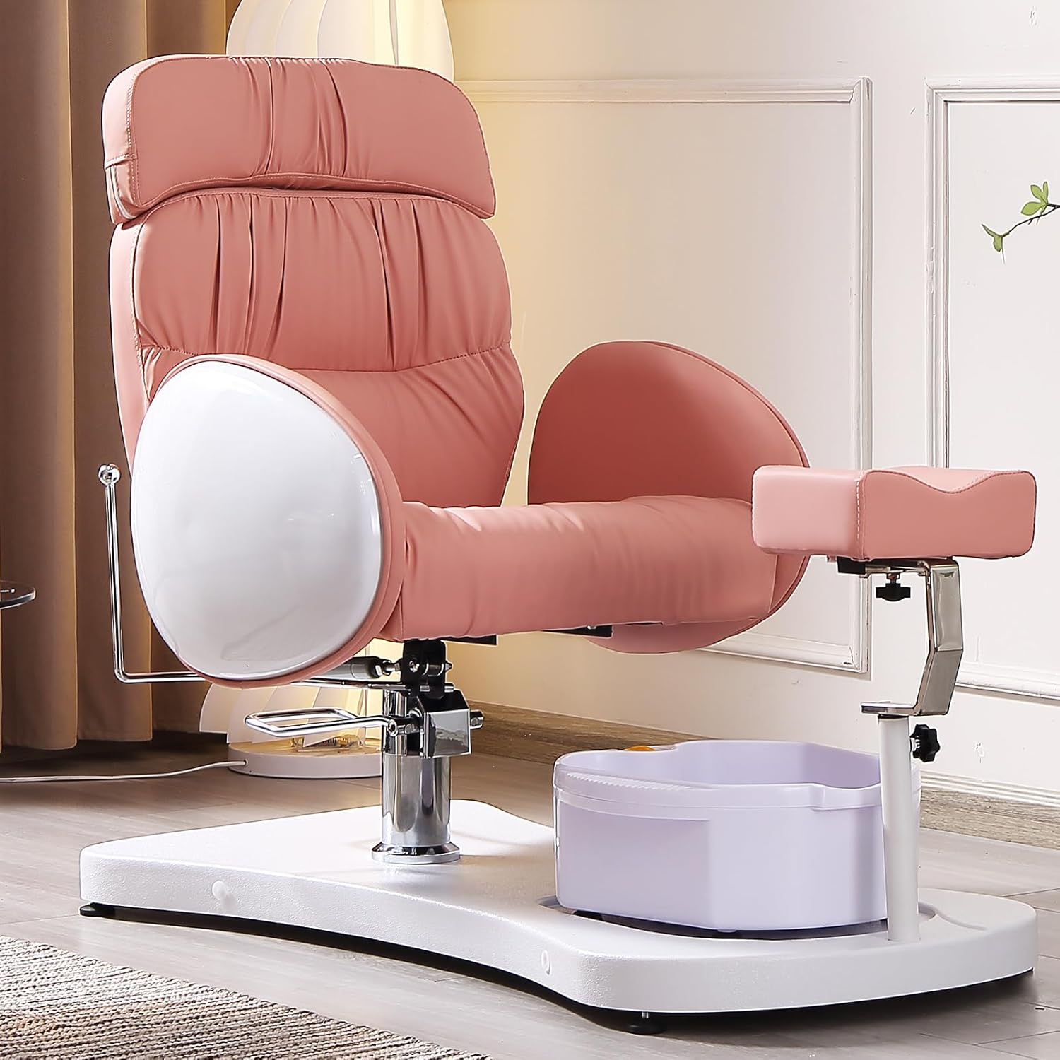 Amazon.com: OKAKOPA Pedicure Chair Unit w/Bowl and Footrest, 360 Swivel ...