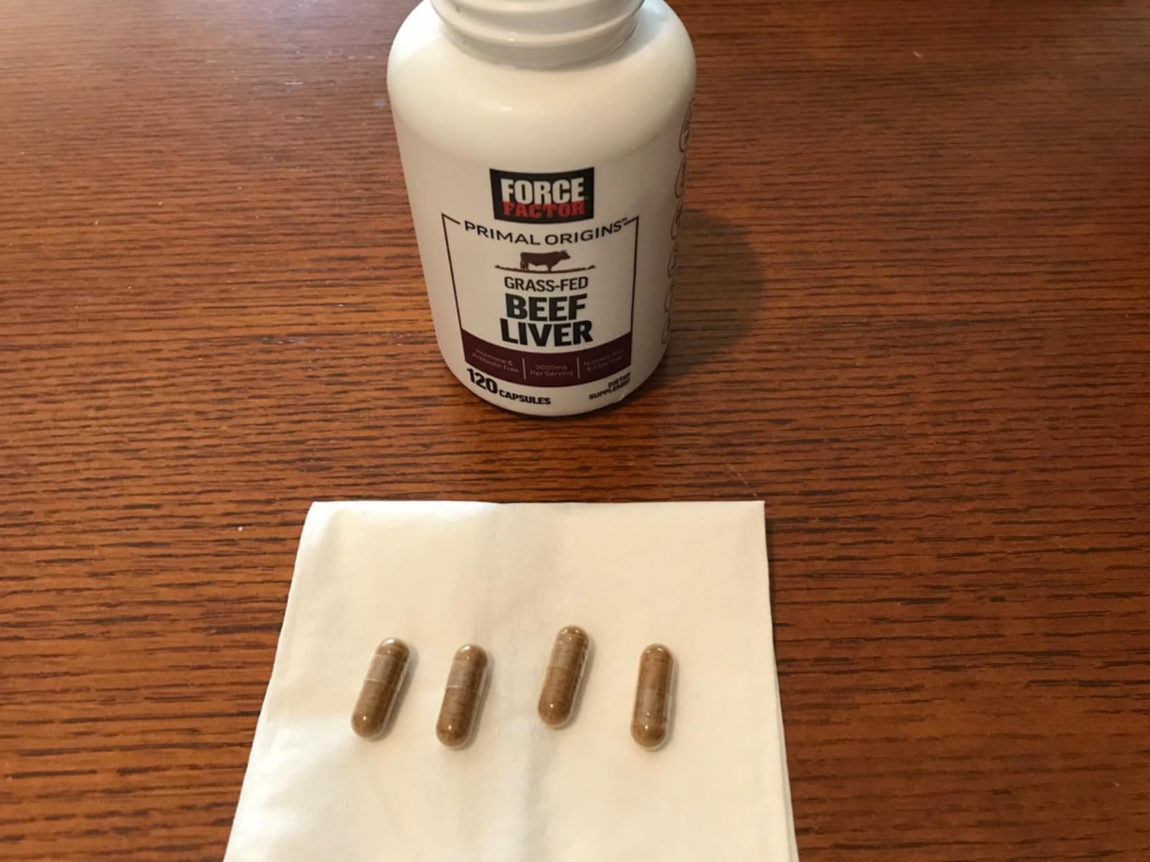 Amazon.com: FORCE FACTOR Primal Origins Beef Liver Capsules Made with ...