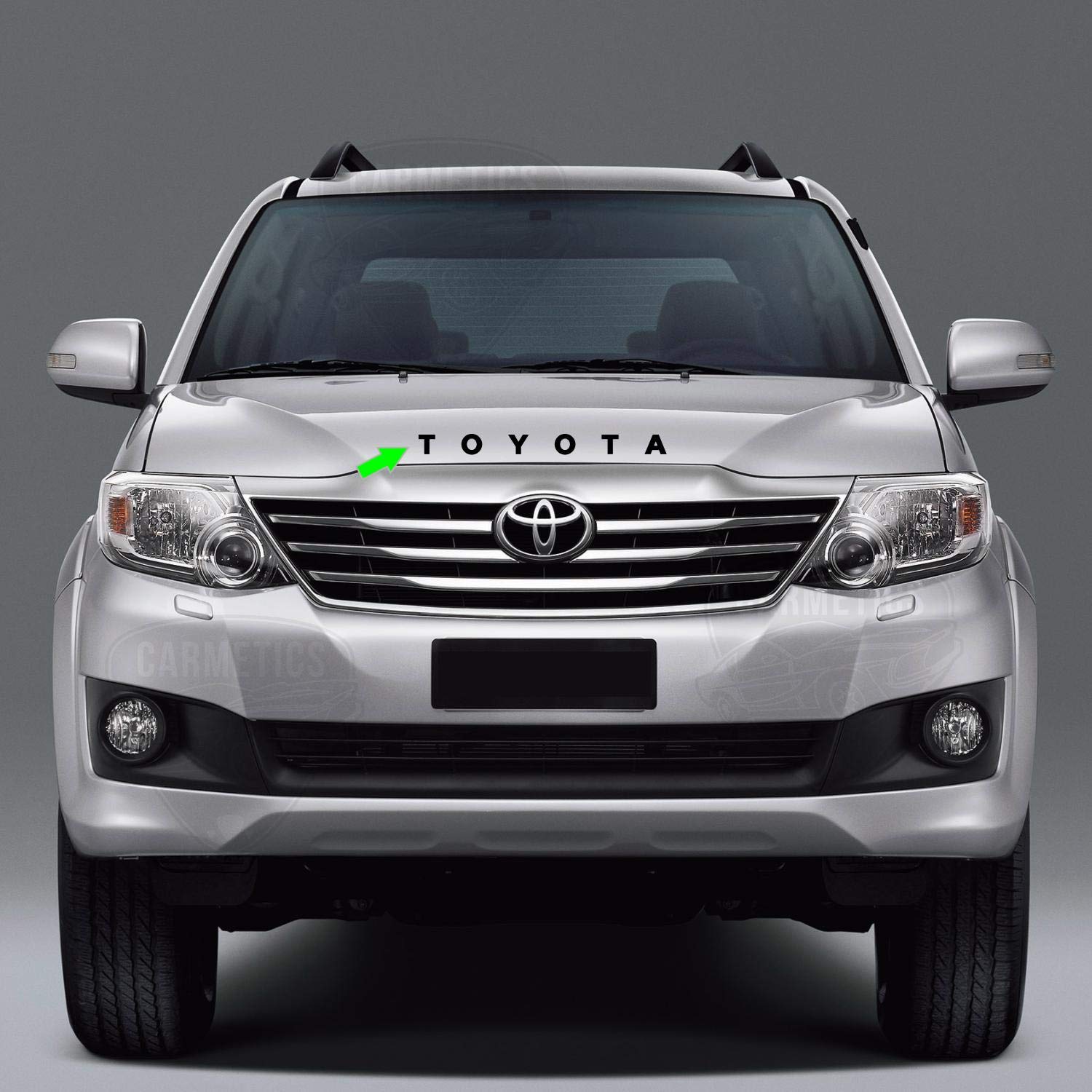 CarMetics Toyota 3D Letters 3D Stickers Bonnet Logo Emblem Decals 3D ...