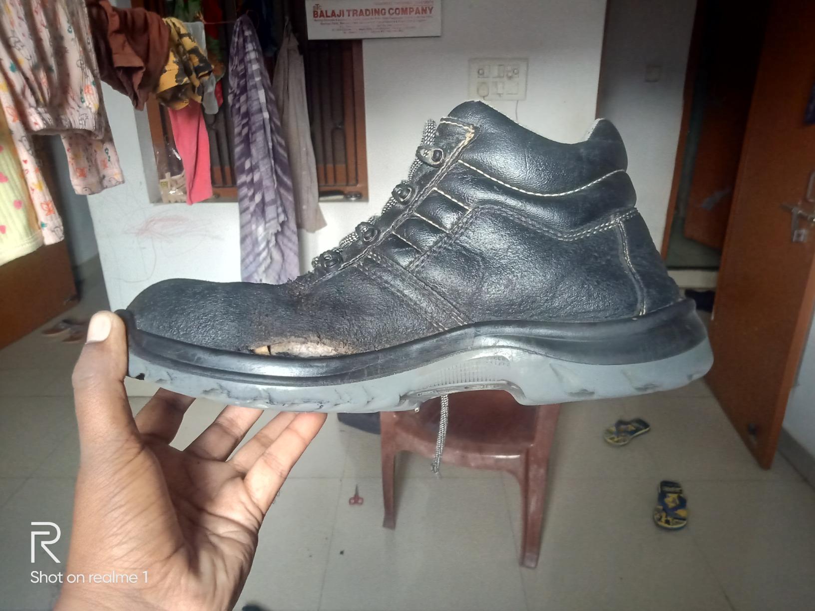 Allen Cooper AC-1266 Shock Resistant High Ankle Safety Shoe, ISI Marked ...