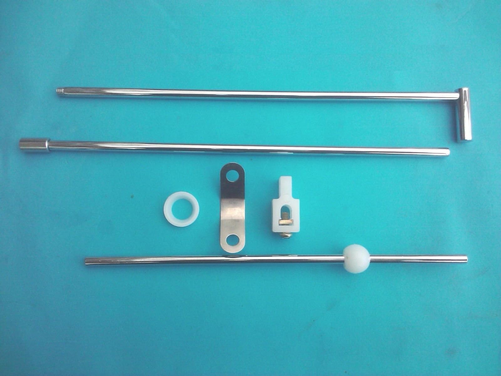 Chrome Bathroom Basin Push Pull Rod Lever Pop Up Plug Slotted Waste BSP ...