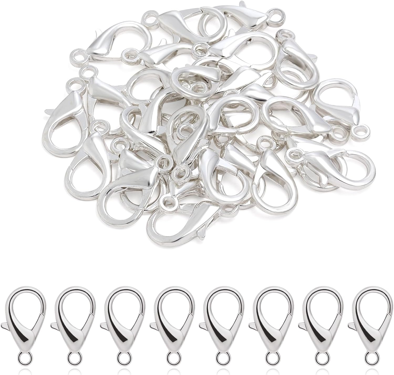 Amazon.com: Linsoir Beads Lobster Claw Clasps 23X12mm Large Lobster ...