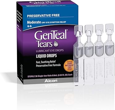 Amazon.com: GenTeal Tears Lubricant Eye Drops, Moderate Liquid Drops ...