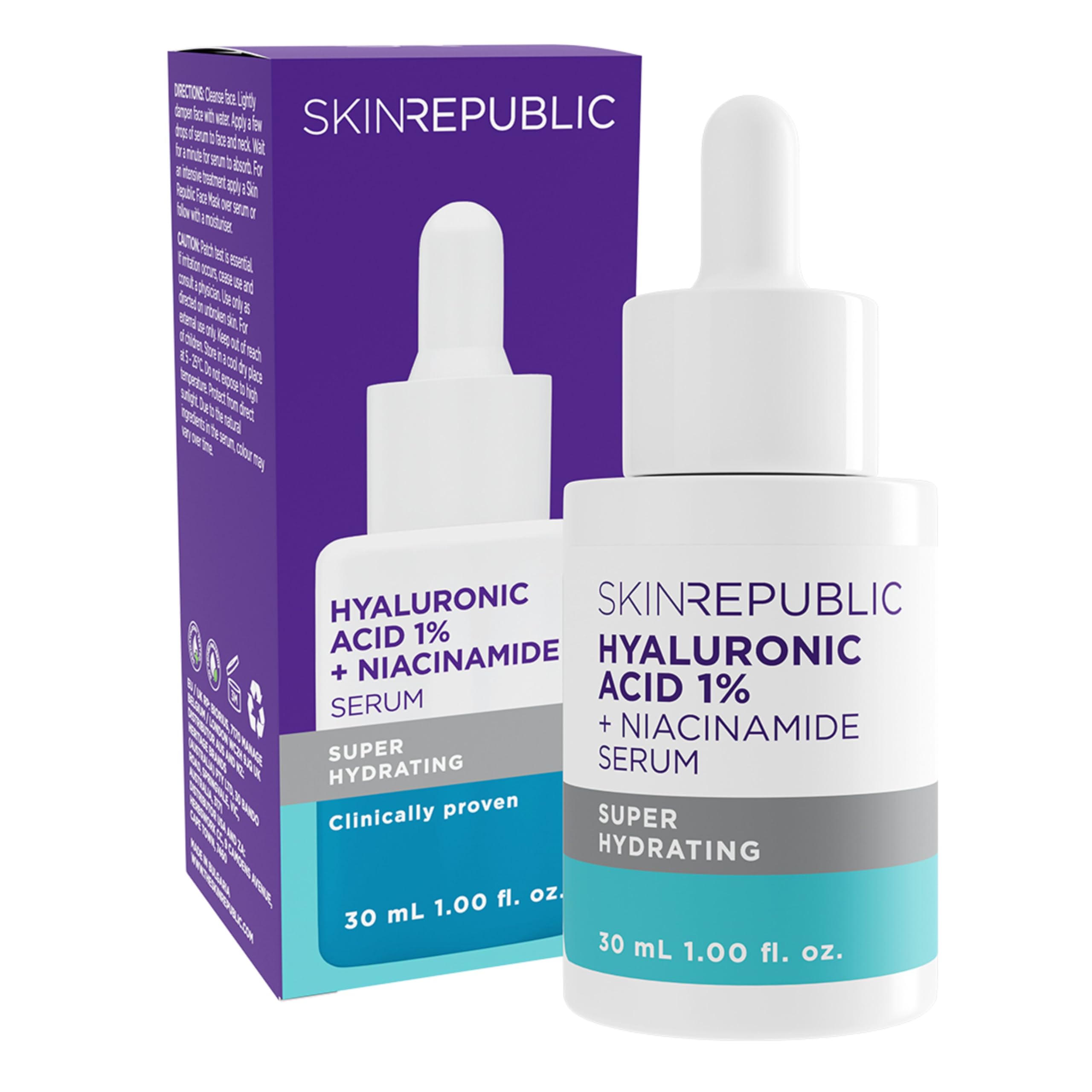 Skin Republic - Hyaluronic Acid and Niacinamide Face Serum 30ml: Buy ...